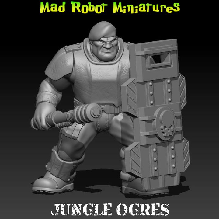 3D Printable Jungle Ogres by Mad Robot Miniatures